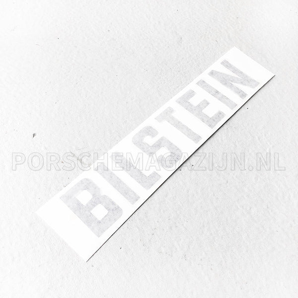 Bilstein logo benaming sticker voor Porsche